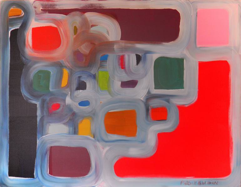 Pushing Back The Wind Painting by Patrick Bachian | Saatchi Art