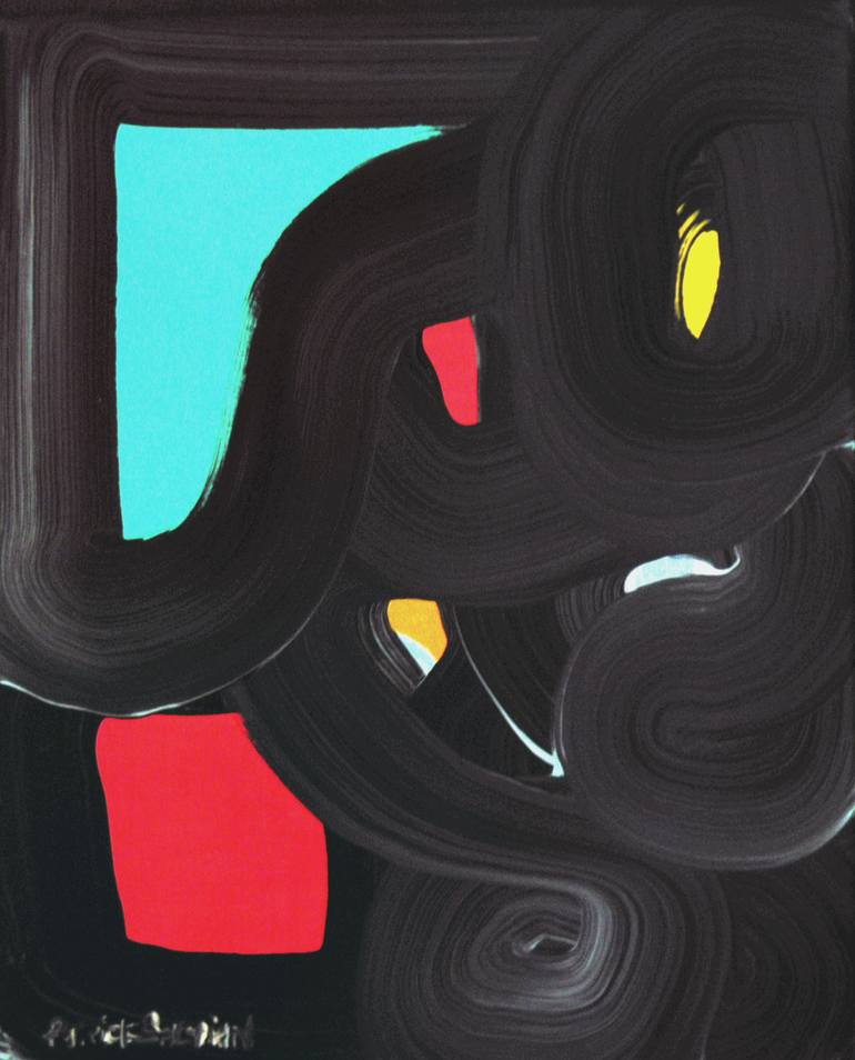 Hugging Each Other Painting by Patrick Bachian | Saatchi Art