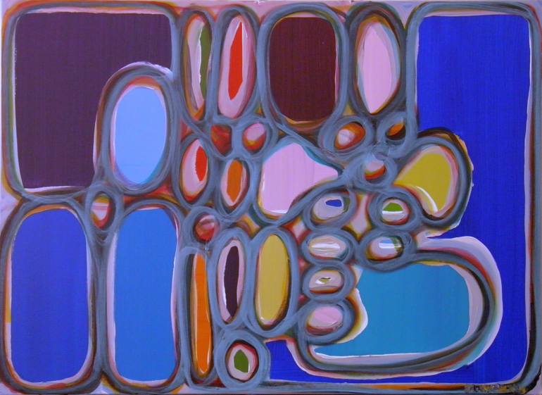 Protecting Each Other Painting by Patrick Bachian | Saatchi Art