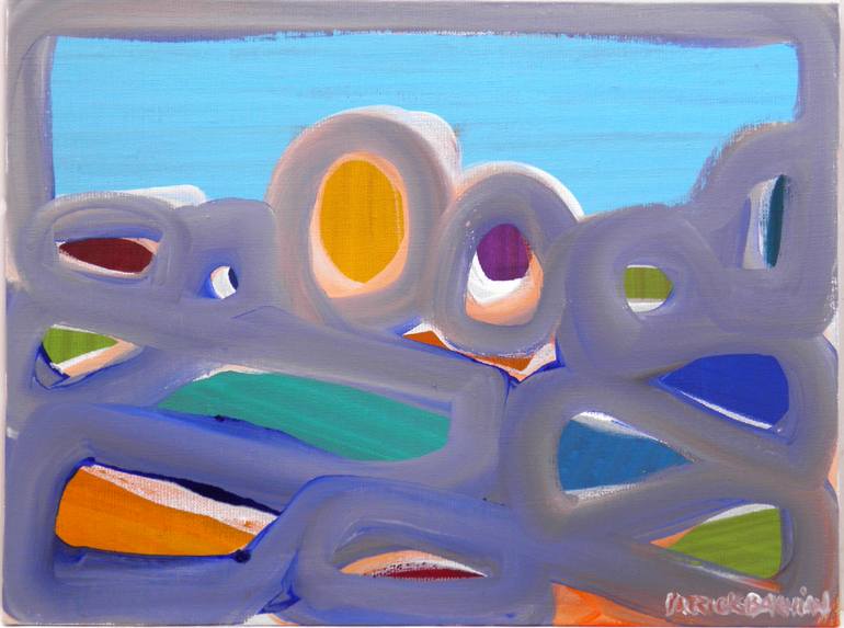 Blue Sky Painting by Patrick Bachian | Saatchi Art