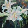 Lily Painting by Olga Rostova | Saatchi Art