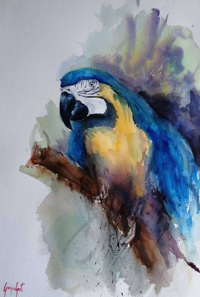 parrot 9 Painting by Giorgio Gosti | Saatchi Art