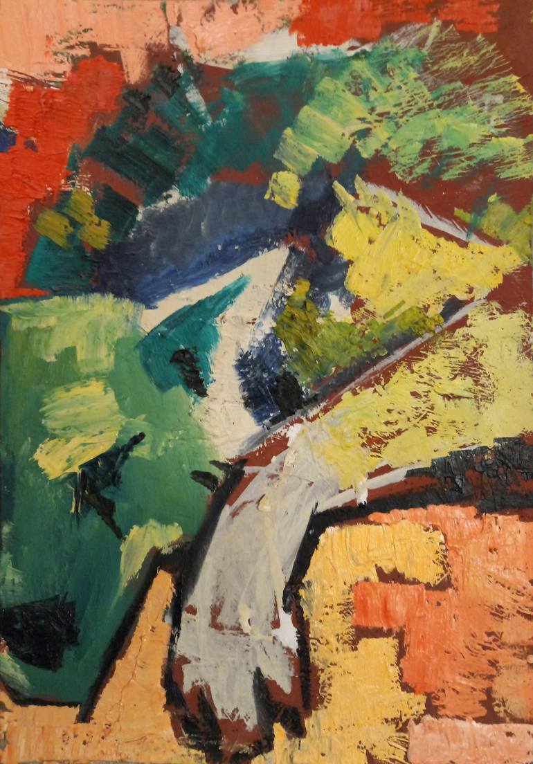 Green Pitu Painting by r f r | Saatchi Art