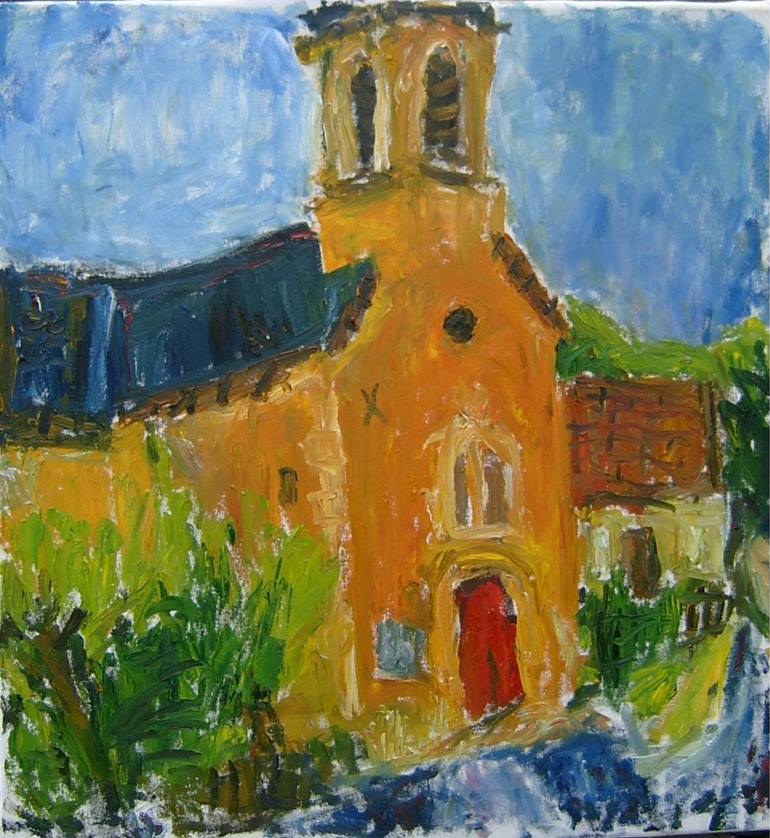 eaglais a Floirac Painting by Michael Rickard | Saatchi Art