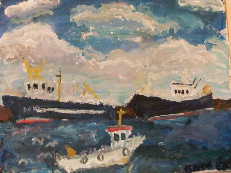 ag dul amach Painting by Michael Rickard | Saatchi Art