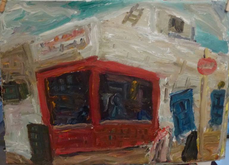 dearg Painting by Michael Rickard | Saatchi Art