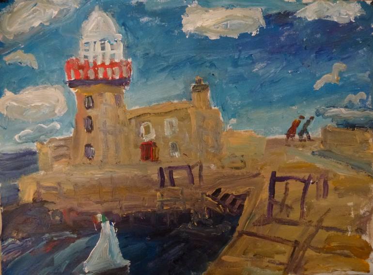 teach solais Painting by Michael Rickard | Saatchi Art