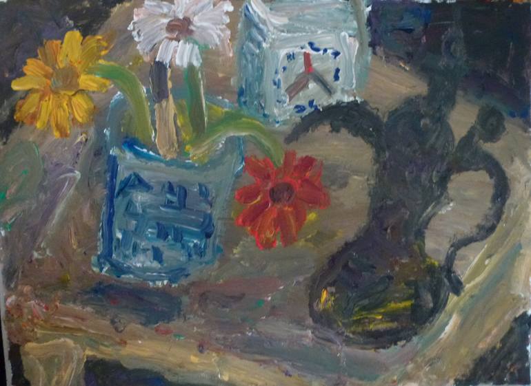 tri blathana Painting by Michael Rickard | Saatchi Art