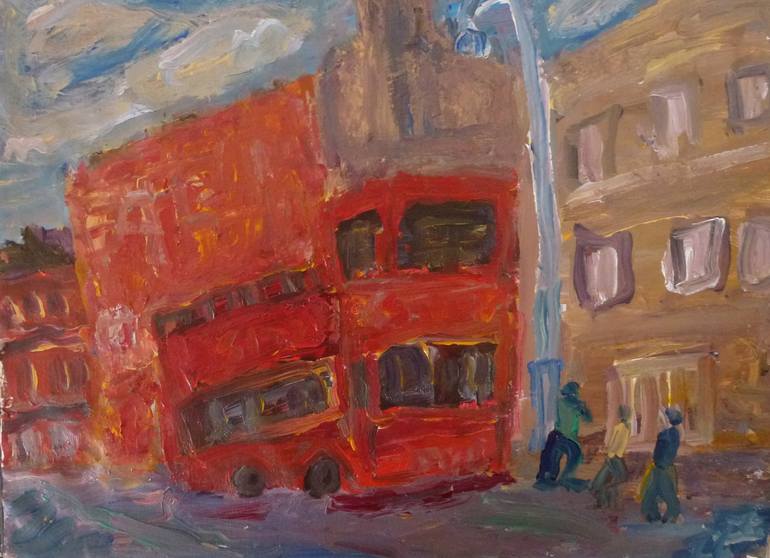 Bus Painting by Michael Rickard | Saatchi Art