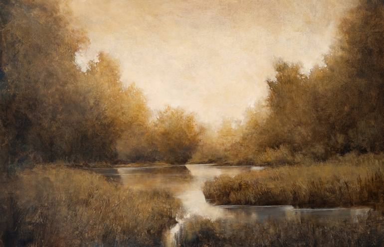 Marsh Light 241122 Painting by Don Bishop | Saatchi Art