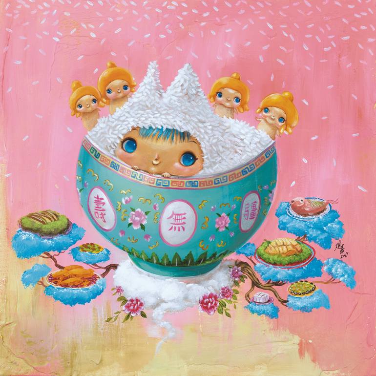 Little Rice Painting by TikKa Ng | Saatchi Art