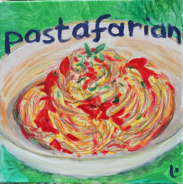 Pastafarian Painting by lau costantini | Saatchi Art