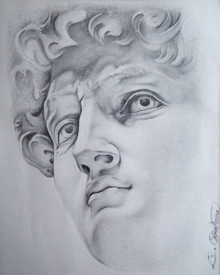 David Drawing by Liman Gjakova | Saatchi Art