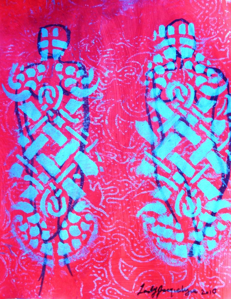 Celtic Souls Painting by Ladyjacquelyne M C Hussey-Pearson | Saatchi Art