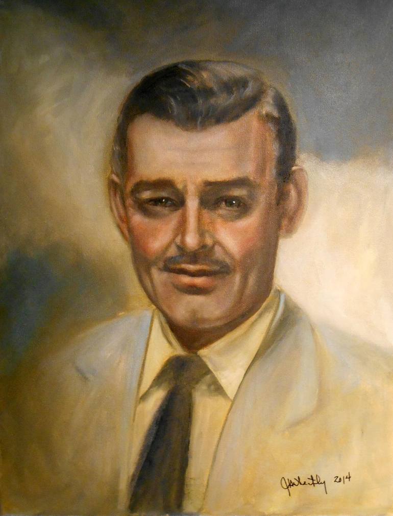 Clark Gable Painting by Joseph Wheatley | Saatchi Art