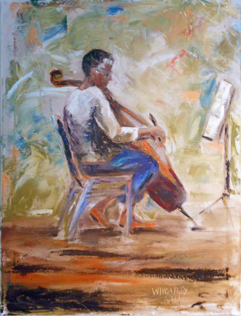 Music lesson Painting by Joseph Wheatley | Saatchi Art