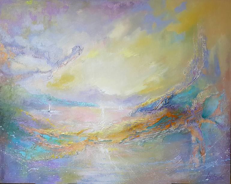 Towards the a new day Painting by VIKTORIJA LAPTEVA | Saatchi Art