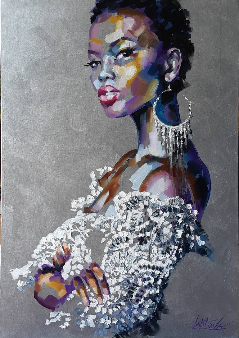 Special feelings - woman portrait, original oil painting Painting by ...