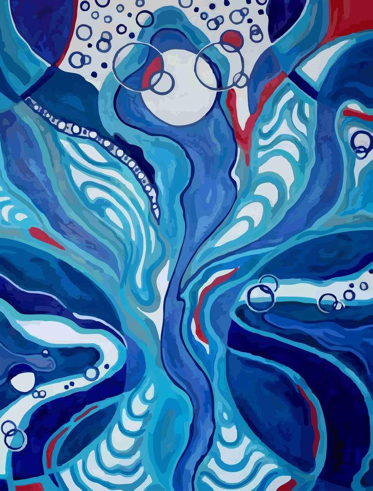 Aquatica Painting by Tamara Dikhtyar | Saatchi Art