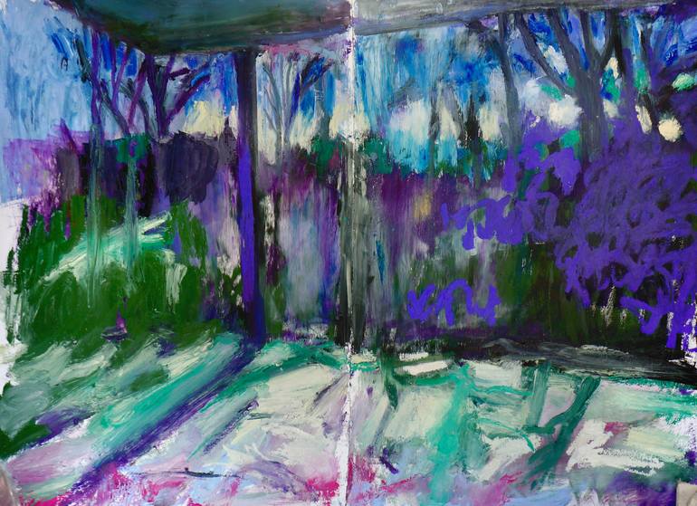 See Through Trees Painting by Maureen Shea | Saatchi Art