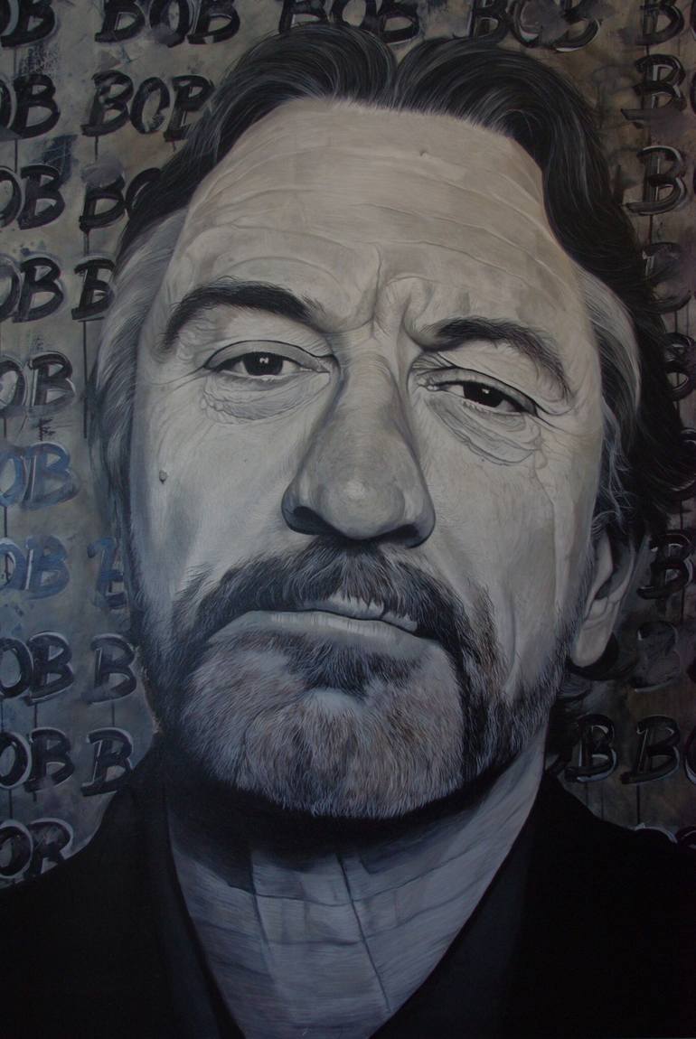 Robert De Niro Painting by Charrière Christian | Saatchi Art