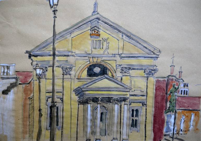 SANTA MARIA PODONE Painting by Luigi Brenna | Saatchi Art