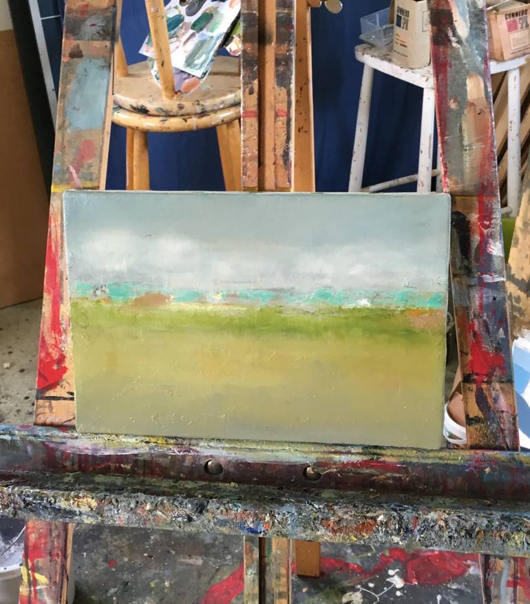 Landscape fields Painting by Urban Hedin | Saatchi Art