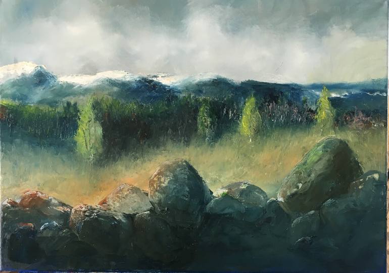 Spring winter Painting by Urban Hedin | Saatchi Art