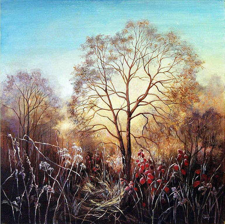 First Frost Painting by Space Combat | Saatchi Art