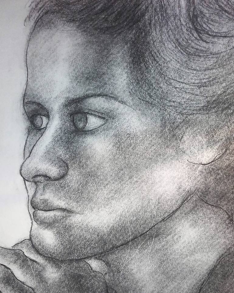 Lottie Drawing by Paul Charles-Cook | Saatchi Art
