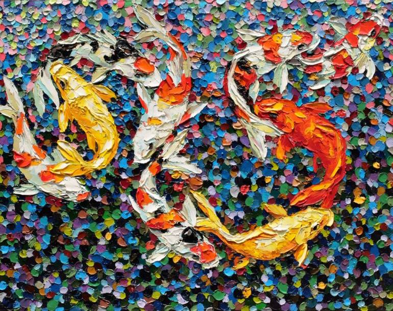 Rujiman - Enjoy the Party Painting by Ode To Art | Saatchi Art