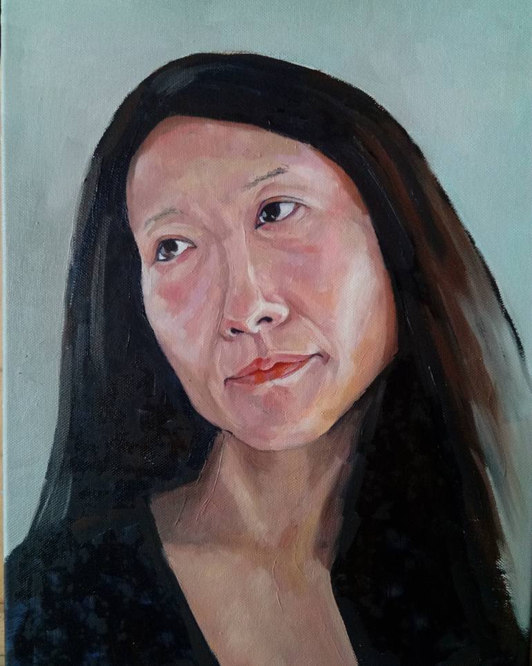 Auto-portrait Painting by Chen Xi | Saatchi Art