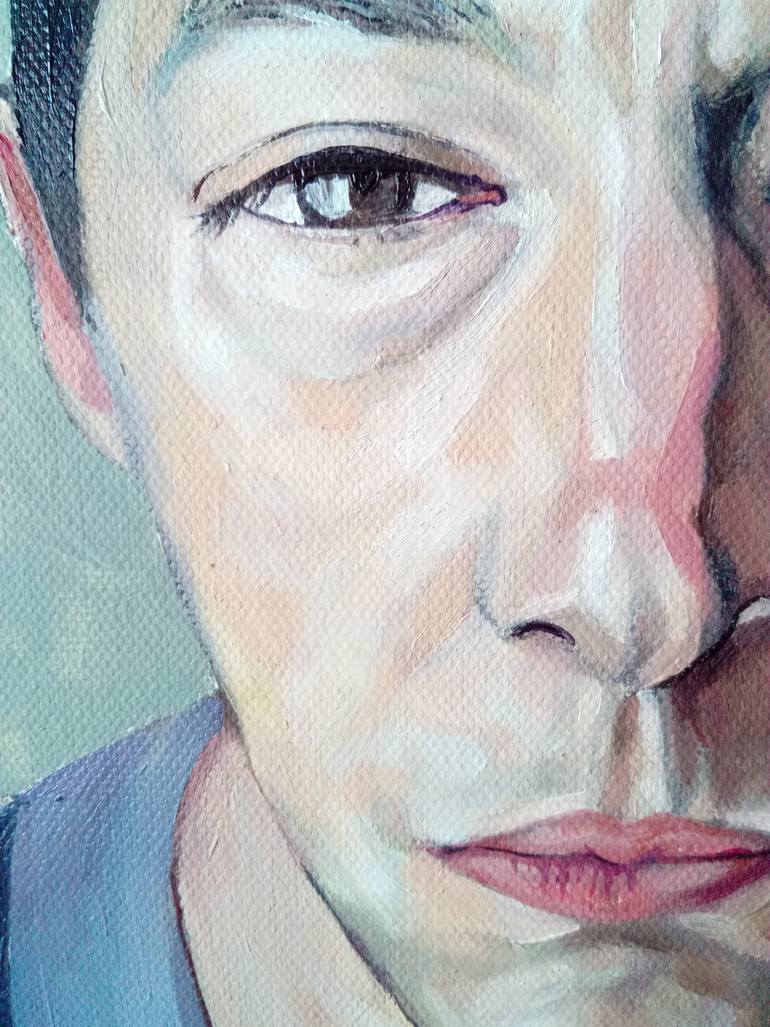 Portrait of man Painting by Chen Xi | Saatchi Art