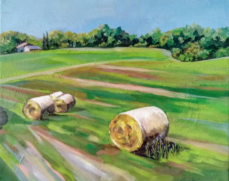 Haystack Painting by Chen Xi | Saatchi Art