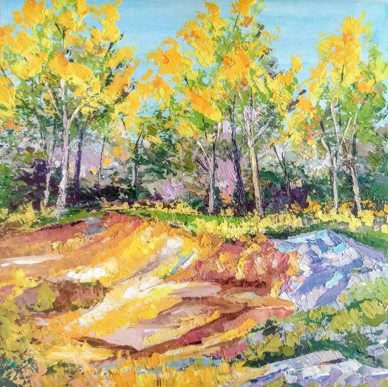 Tholonet 2020 Painting by Chen Xi | Saatchi Art