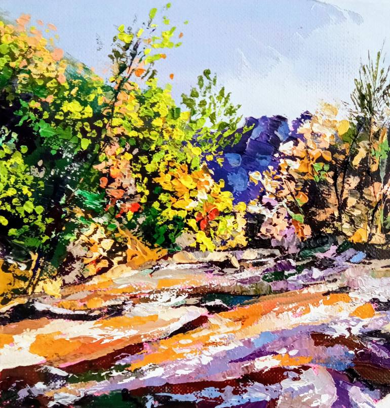 Sunny river Painting by Chen Xi | Saatchi Art