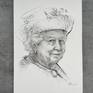 Queen Elizabeth Drawing by Aleksandra Klepacka | Saatchi Art