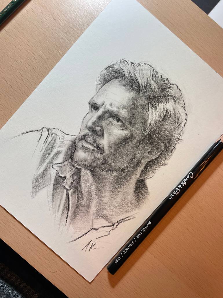 Pedro Drawing by Aleksandra Klepacka | Saatchi Art