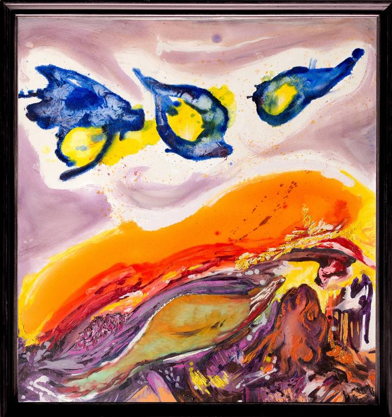 Blue Amoeba Painting by Chris terryn | Saatchi Art