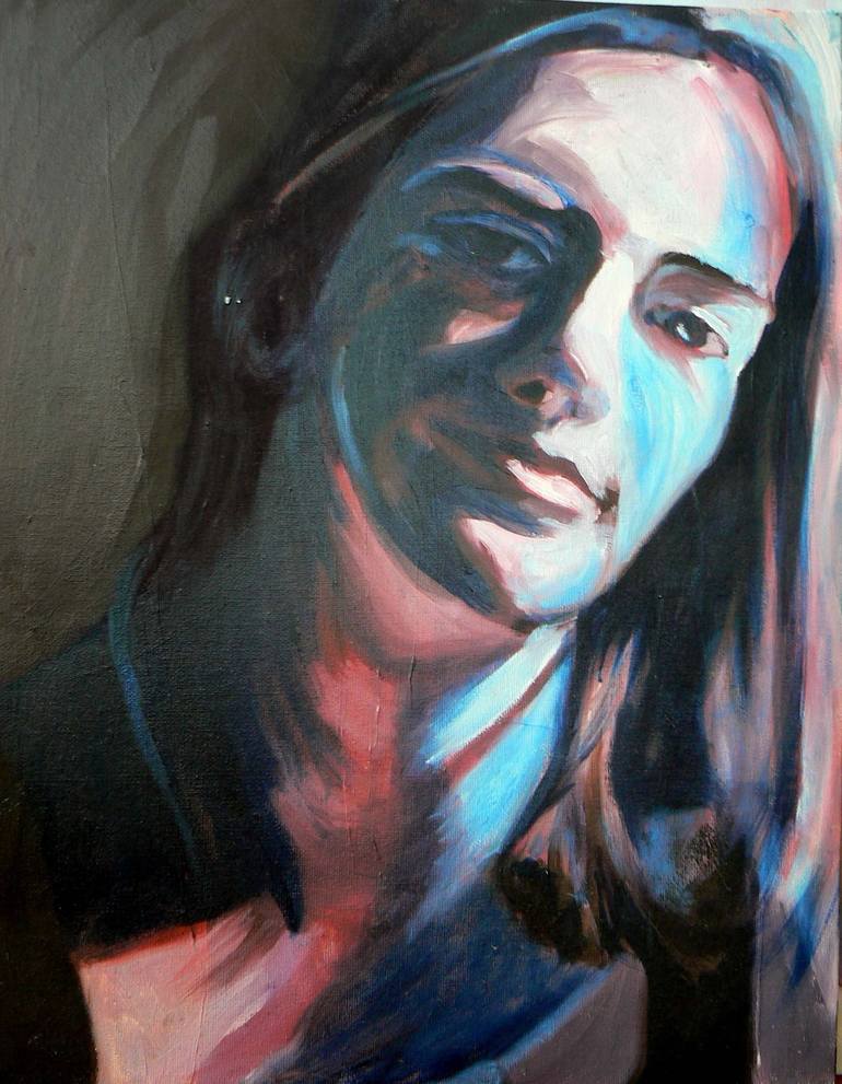 self portrait Painting by Amanda Predmore | Saatchi Art