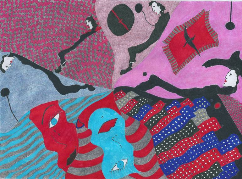 Opposites Drawing by Amanda Strout | Saatchi Art