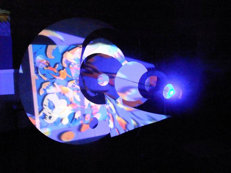 light sculpture blue Sculpture by Jonathan Hayter | Saatchi Art