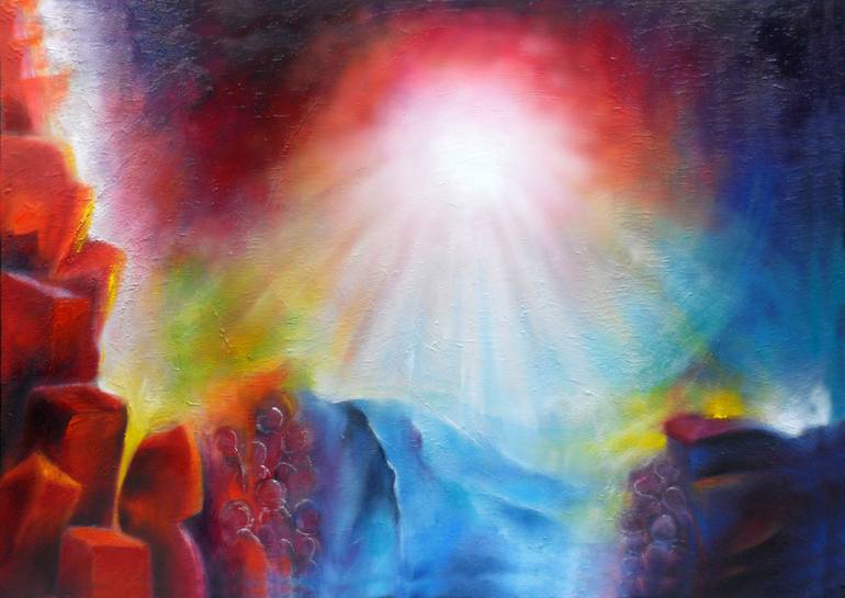 Ray of hope Painting by lydia harmata | Saatchi Art