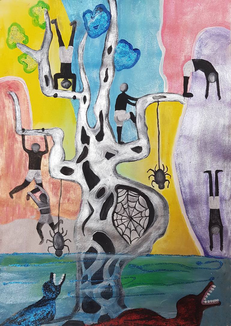 Fantasy full playground Drawing by Lydia Harmata | Saatchi Art