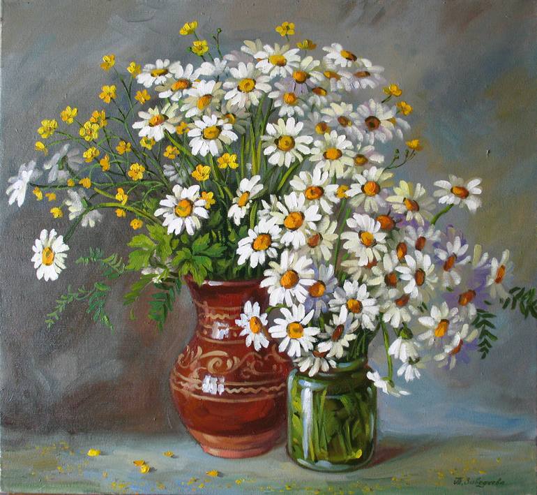 floral Painting by David Lewis | Saatchi Art