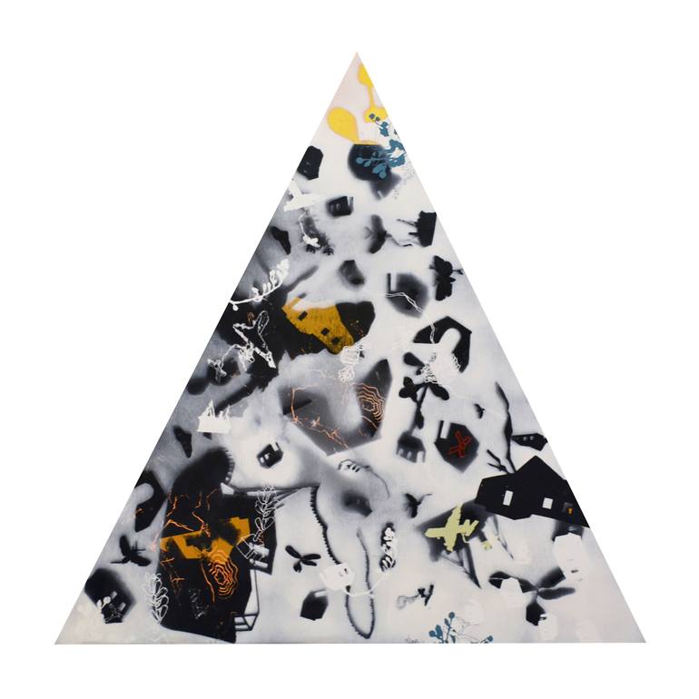 Pyramids on Pyramids Painting by Isadora Stowe | Saatchi Art