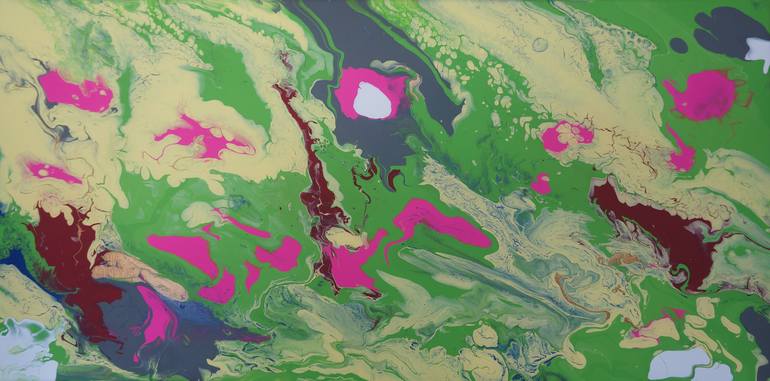 Contemporary Abstract Painting - Goldilocks Zone Terrain Painting by ...