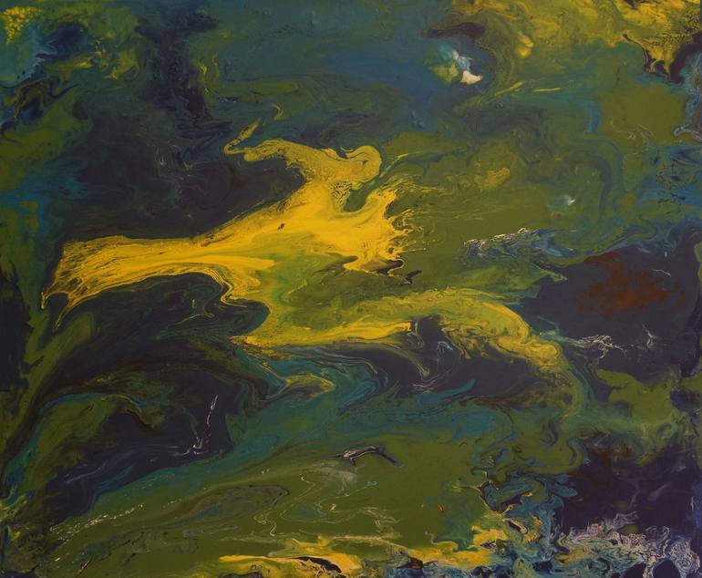 Contemporary Abstract Painting - Goldilocks Zone Terrain No 2 Painting ...