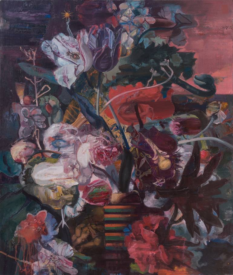 Based on Jan van Huysum Painting by Maurice Mircea Novac | Saatchi Art