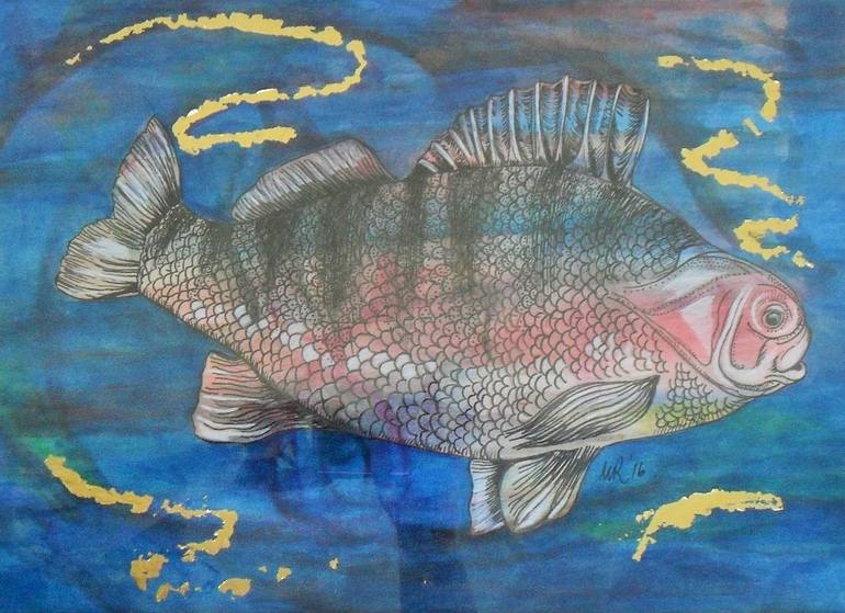 Tench Drawing by Michelle Ranson | Saatchi Art